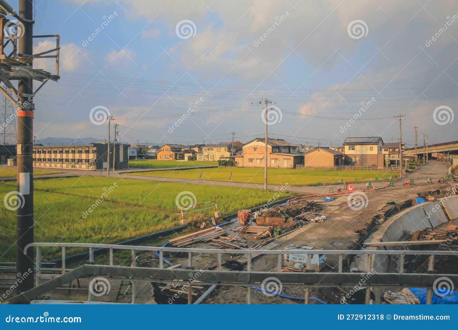 View Out of Train Window at Japan Editorial Stock Photo - Image of ...