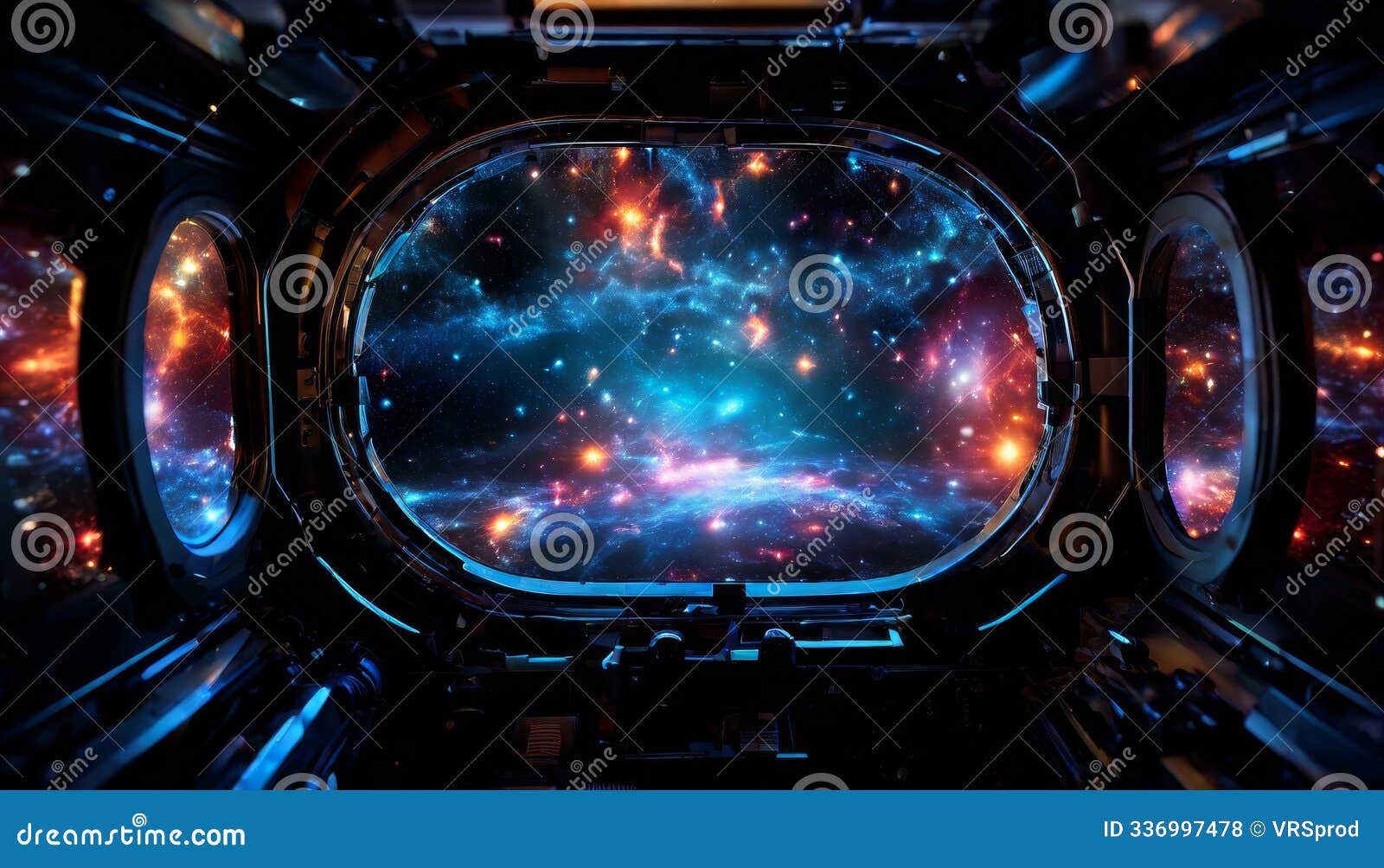 View of Outer Space through Spaceship Window Stock Photo - Image of ...