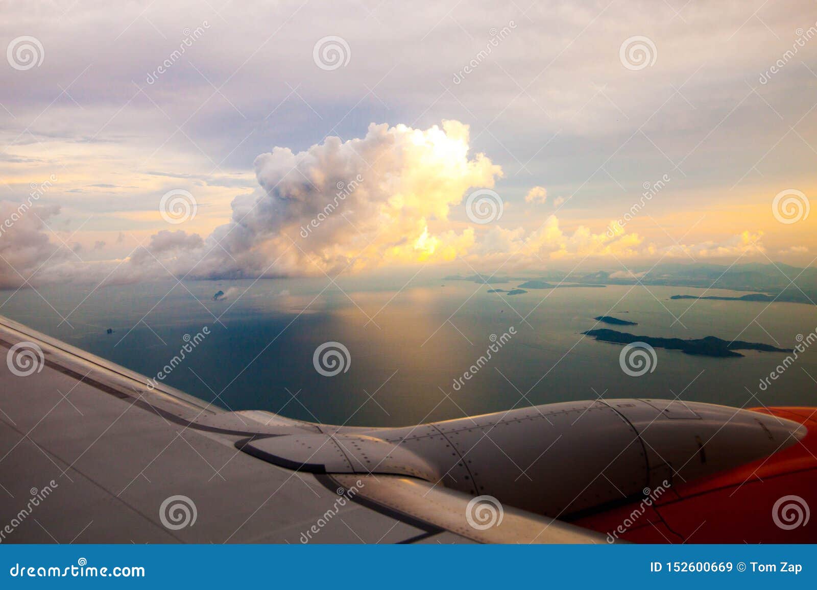View Outside the Plane Window Stock Image - Image of aircraft ...