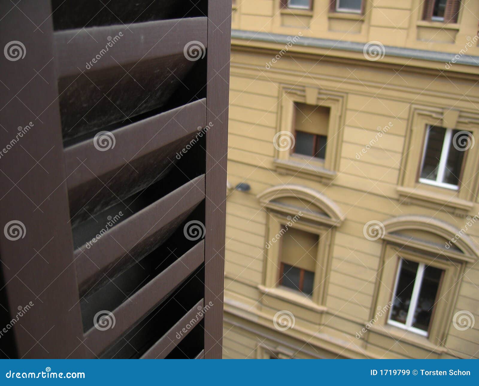 View outside the window stock image. Image of shutter - 1719799