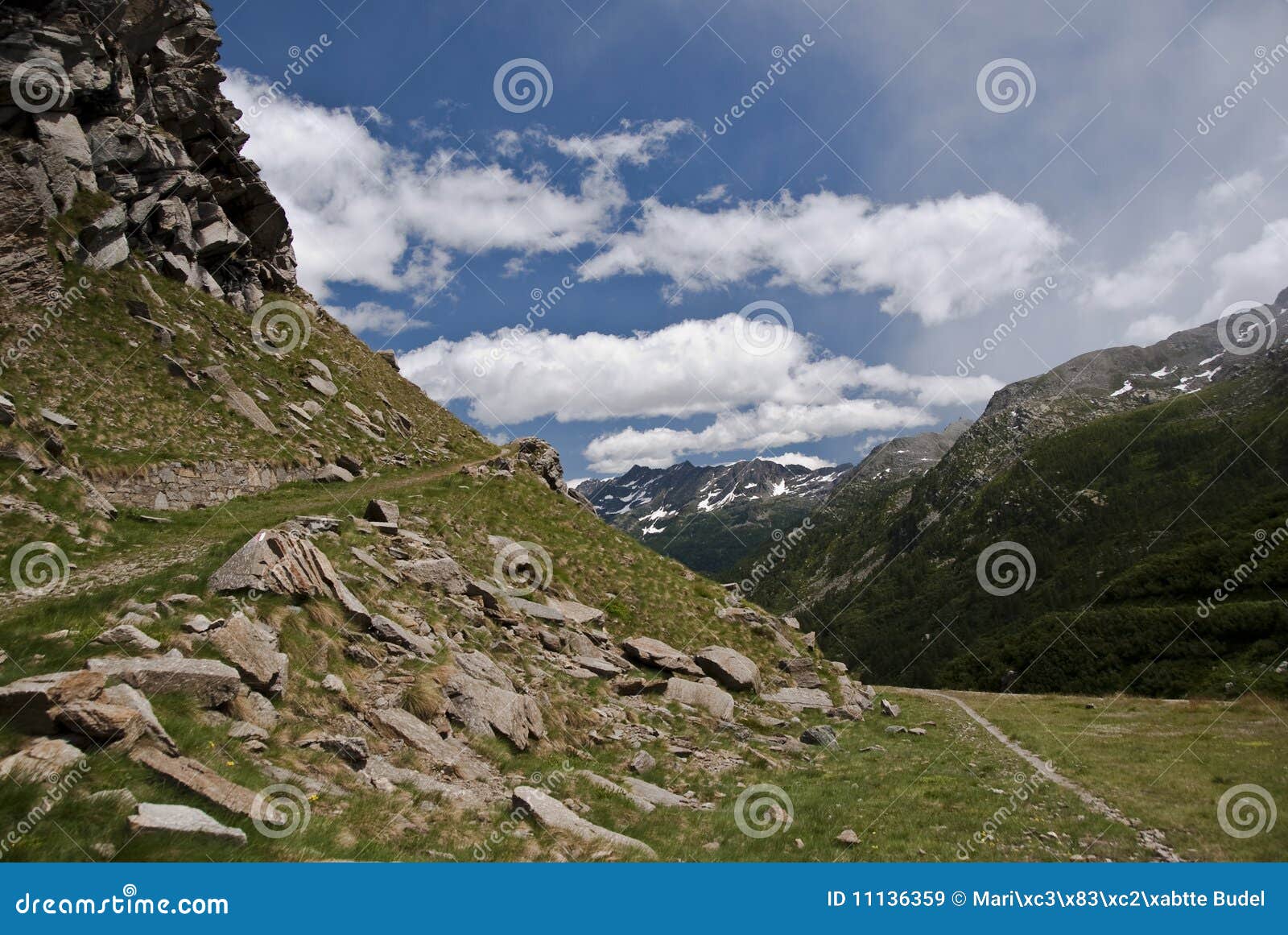 View over the Alps, Italy stock image. Image of blue - 11136359