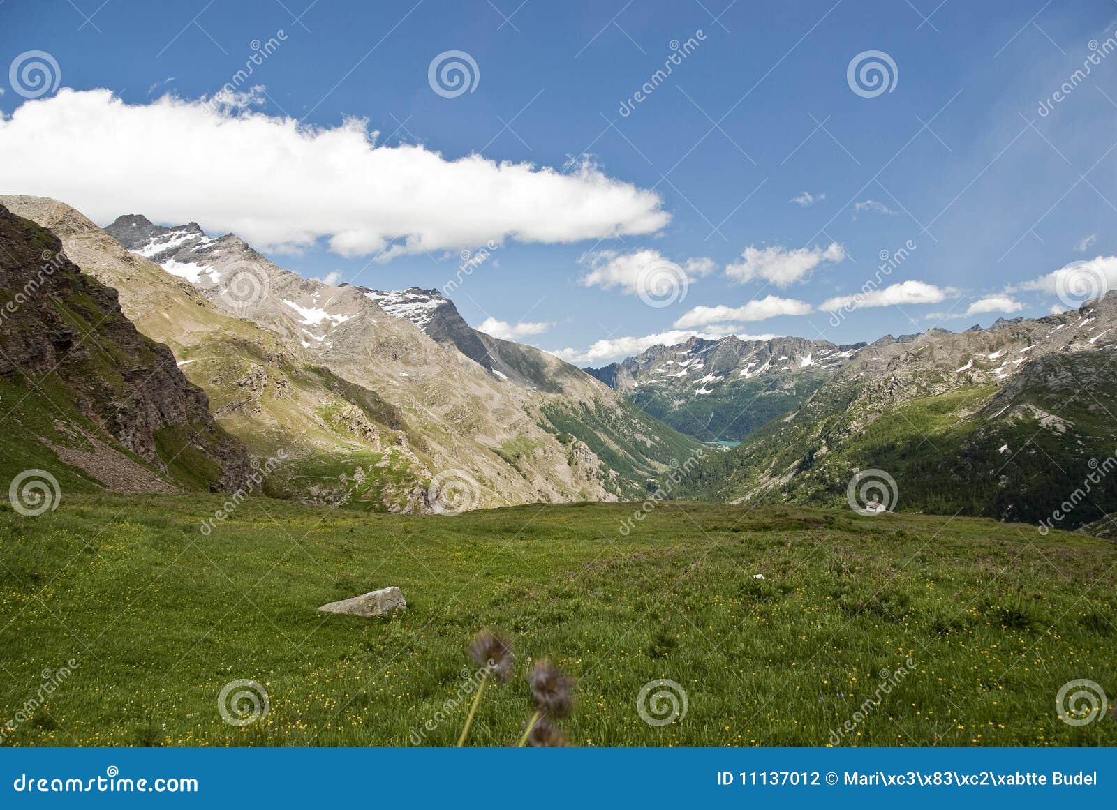 View over the Alps, Italy stock photo. Image of height - 11137012