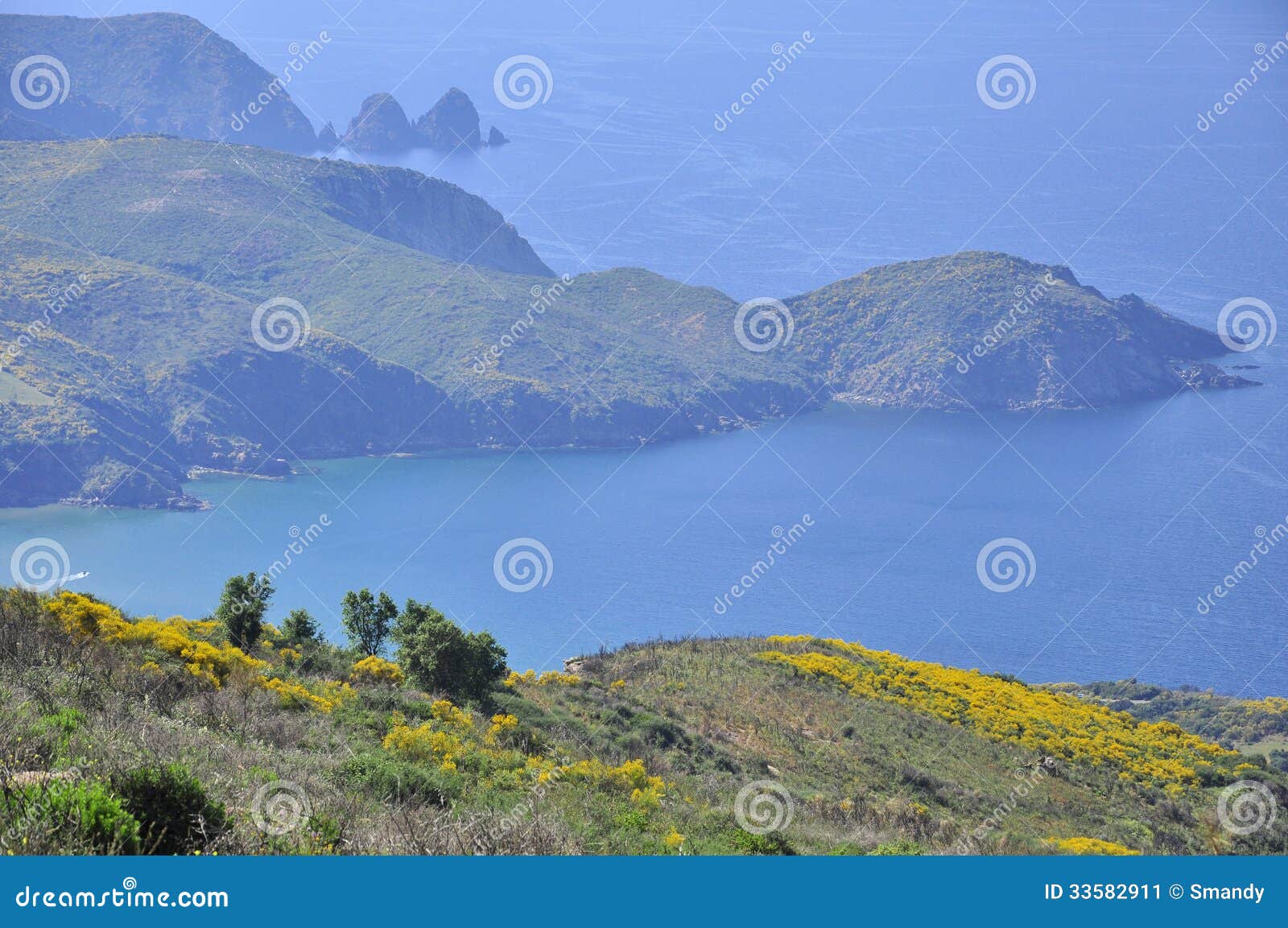 View Over the Bay of Seraidi, Algeria Stock Image - Image of city ...
