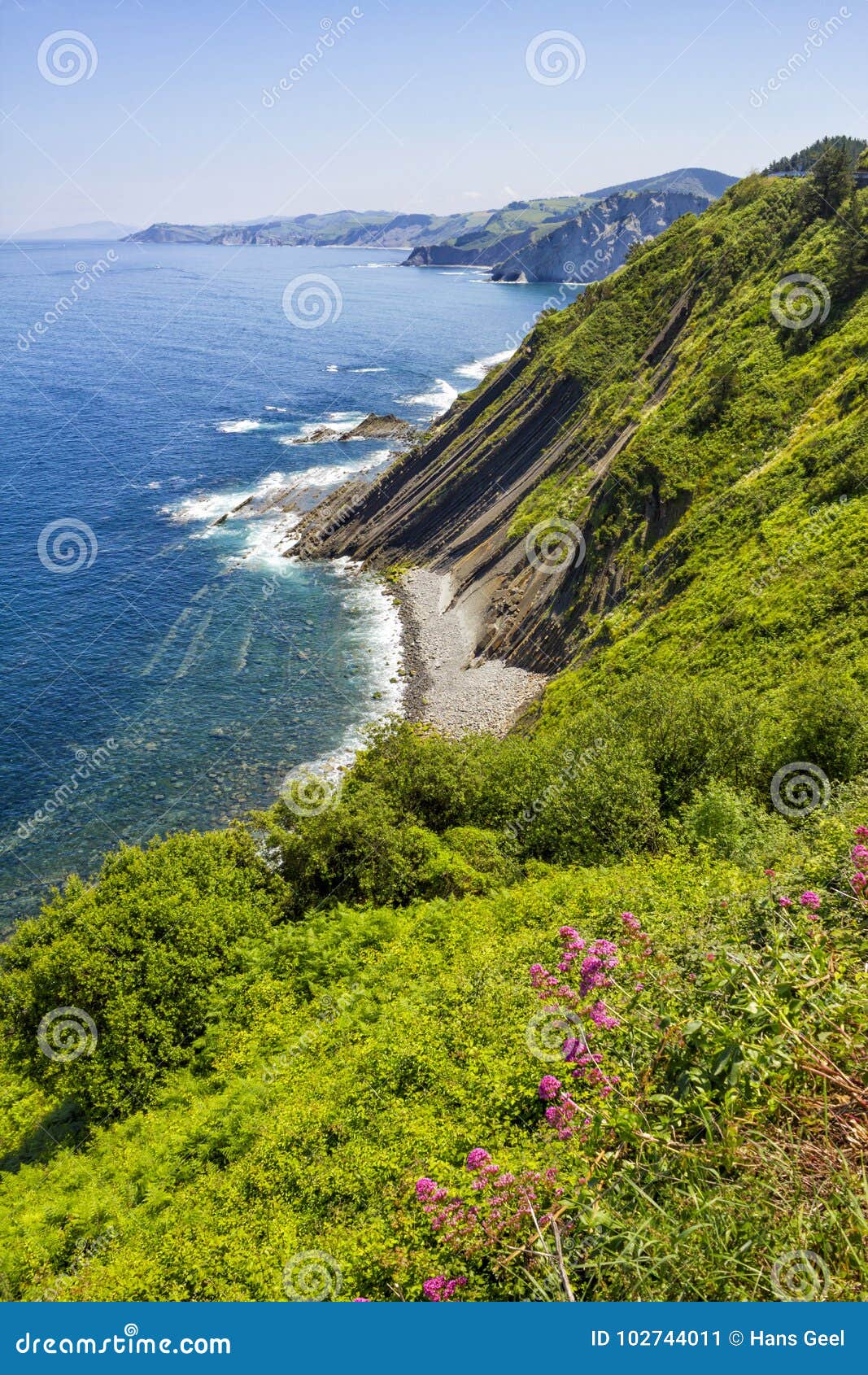 Basque coast stock image. Image of landscape, sightseeing - 102744011