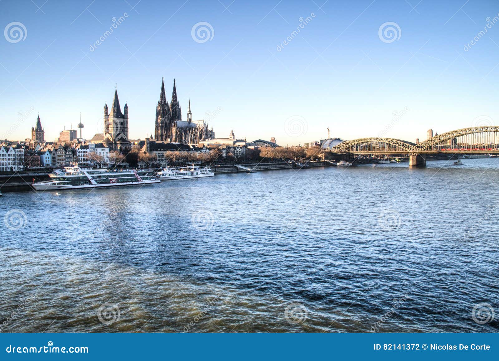 View Over Cologne in Germany Editorial Photography - Image of europe ...