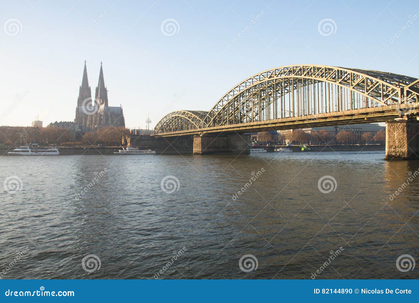 View Over Cologne in Germany Stock Photo - Image of city, scenery: 82144890