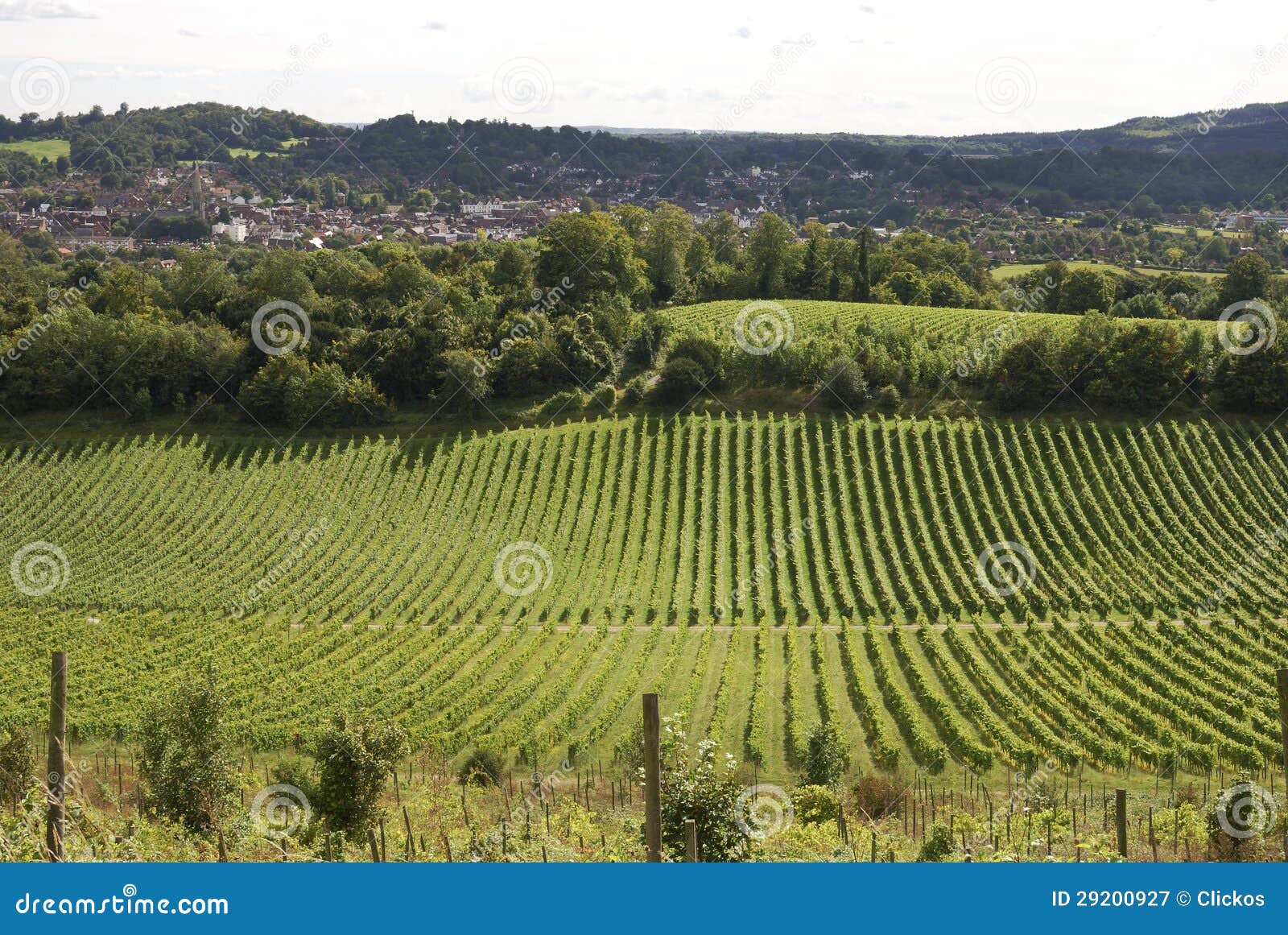 View Over Dorking. Surrey. England Stock Image - Image of landscape ...