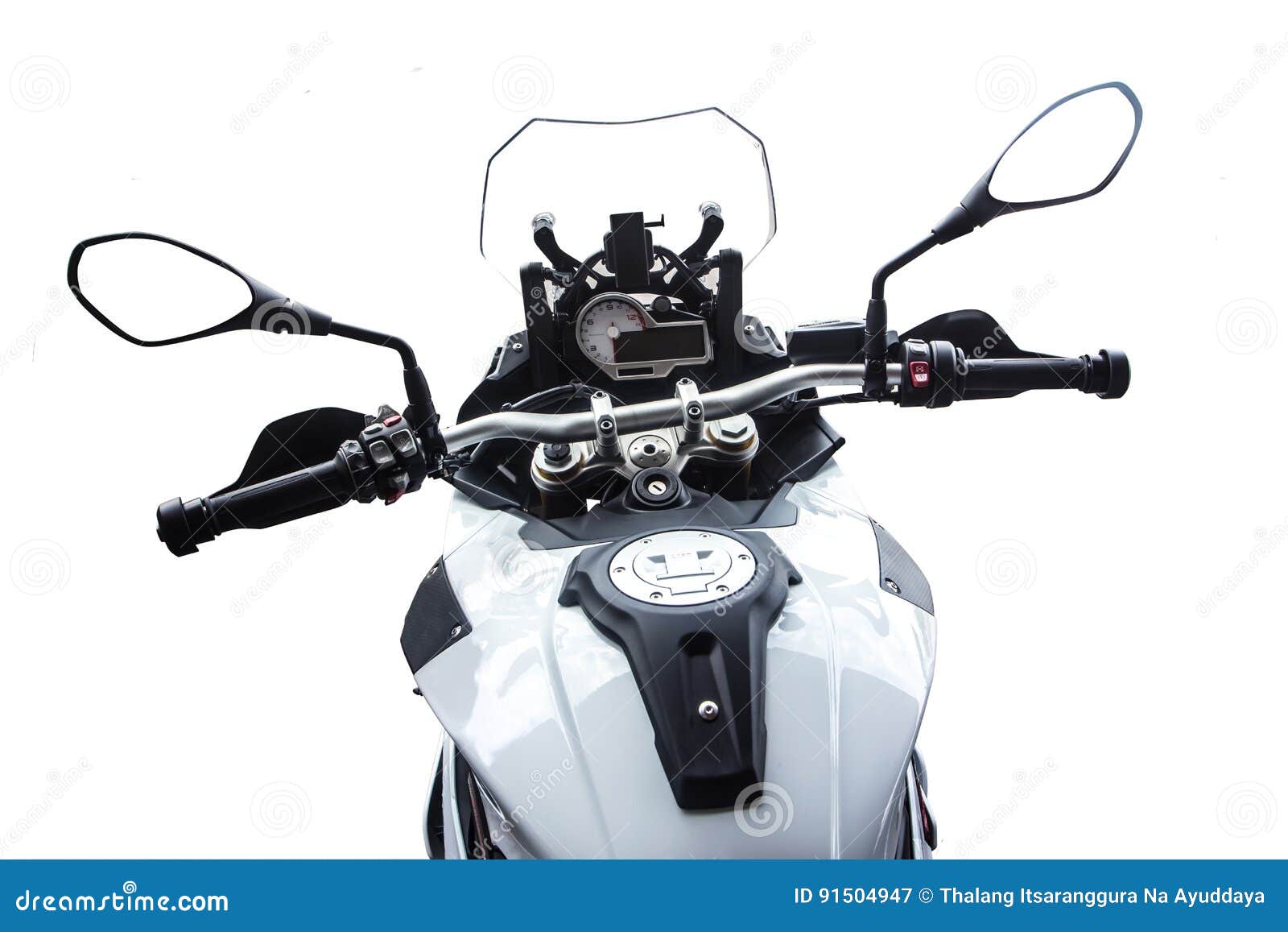 The View Over the Handlebars of Motorcycle Stock Image - Image of bike ...