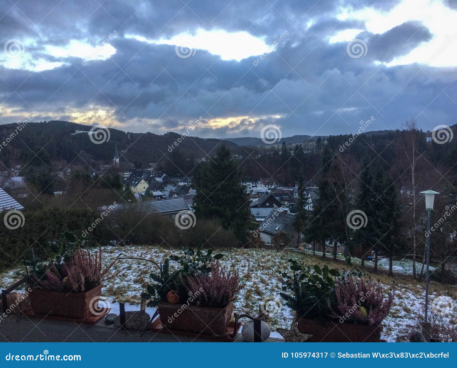 View Over Hellenthal in the Eifel National Park Stock Image - Image of ...