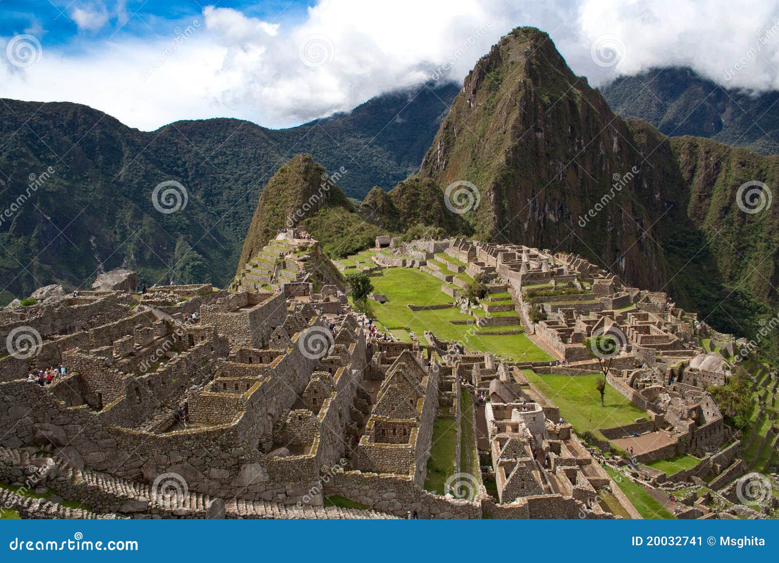 View over Machu Picchu stock image. Image of history - 20032741