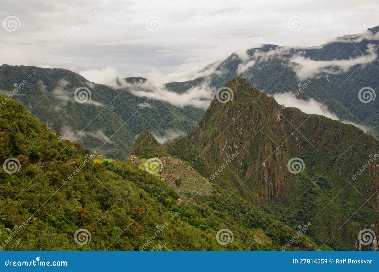 View Over Machu Picchu, Peru Stock Image - Image of archaeology ...