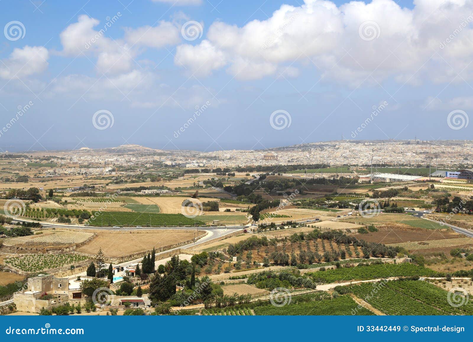 View over Malta stock image. Image of medieval, scenery - 33442449