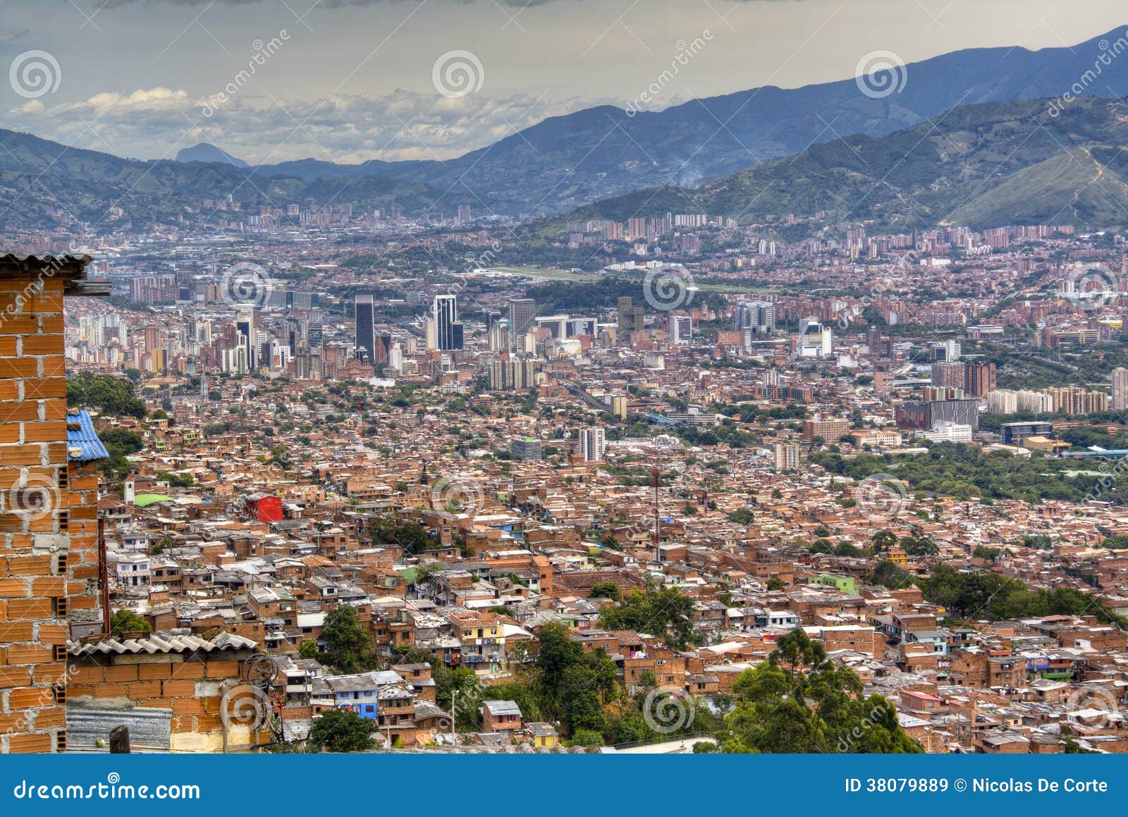 View over Medellin stock image. Image of cityscape, latin - 38079889