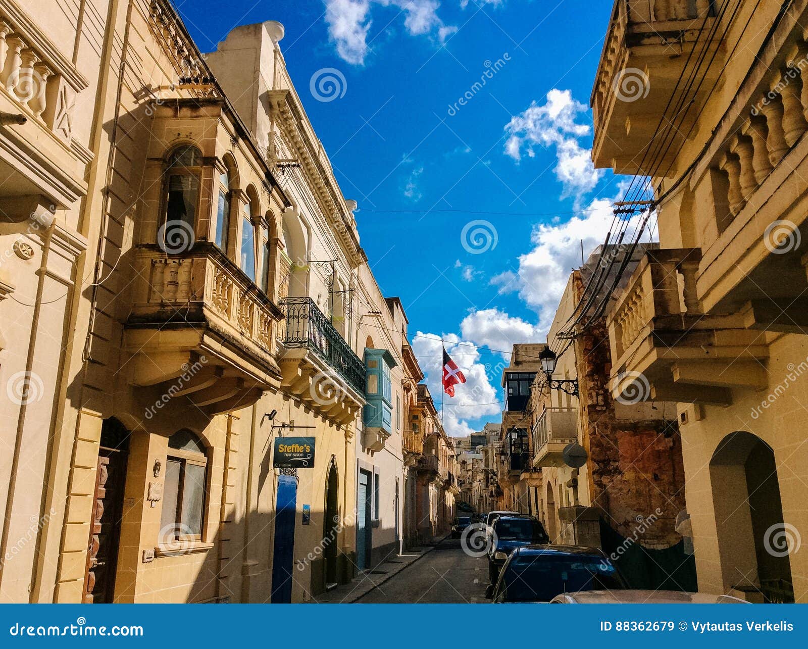 View over Mellieha, Malta editorial stock image. Image of vacation ...