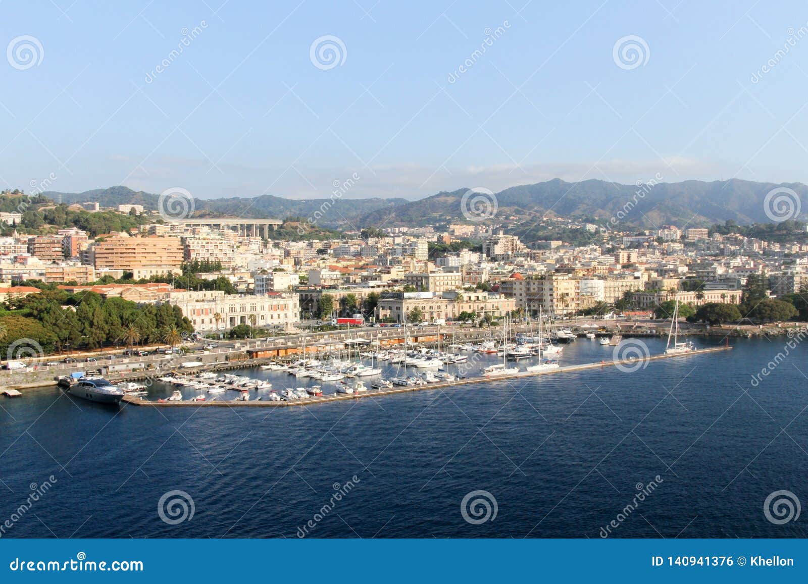 View over Messina editorial photo. Image of blue, sunny - 140941376