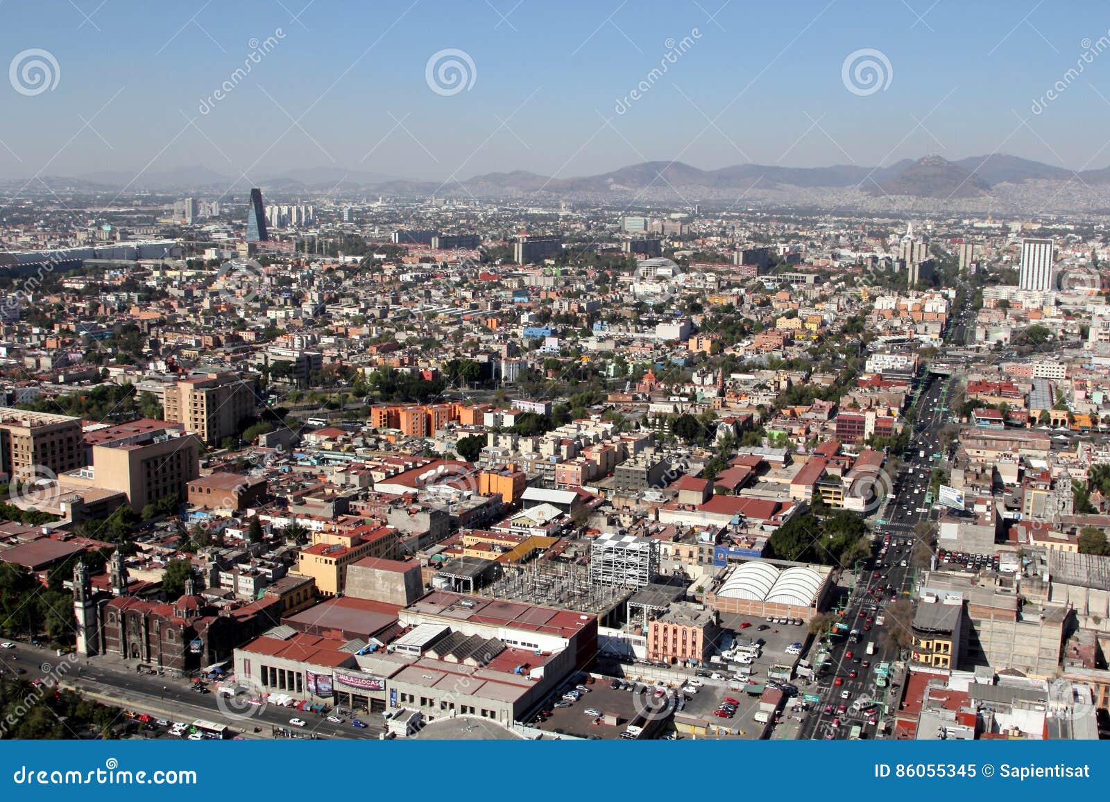 Mexico City view, Mexico editorial image. Image of american - 86055345