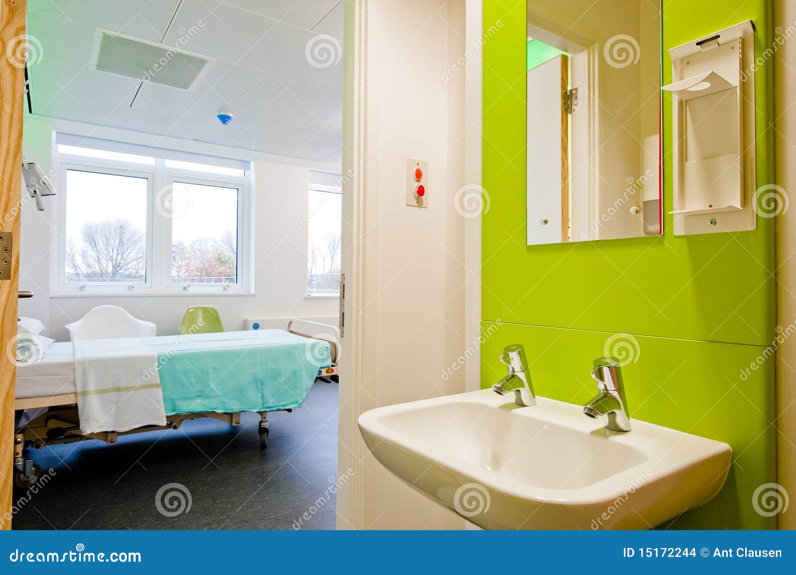View Over a Modern Hospital Room Stock Photo - Image of modern, illness ...