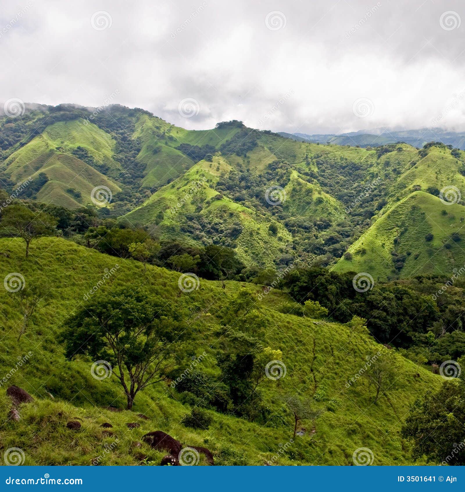 View over Monteverde stock image. Image of mirror, lake - 3501641