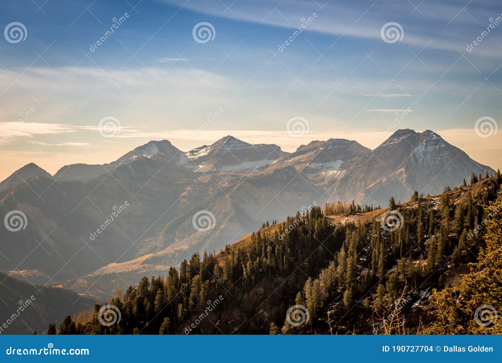 View Over a Mountain Range stock photo. Image of range - 190727704