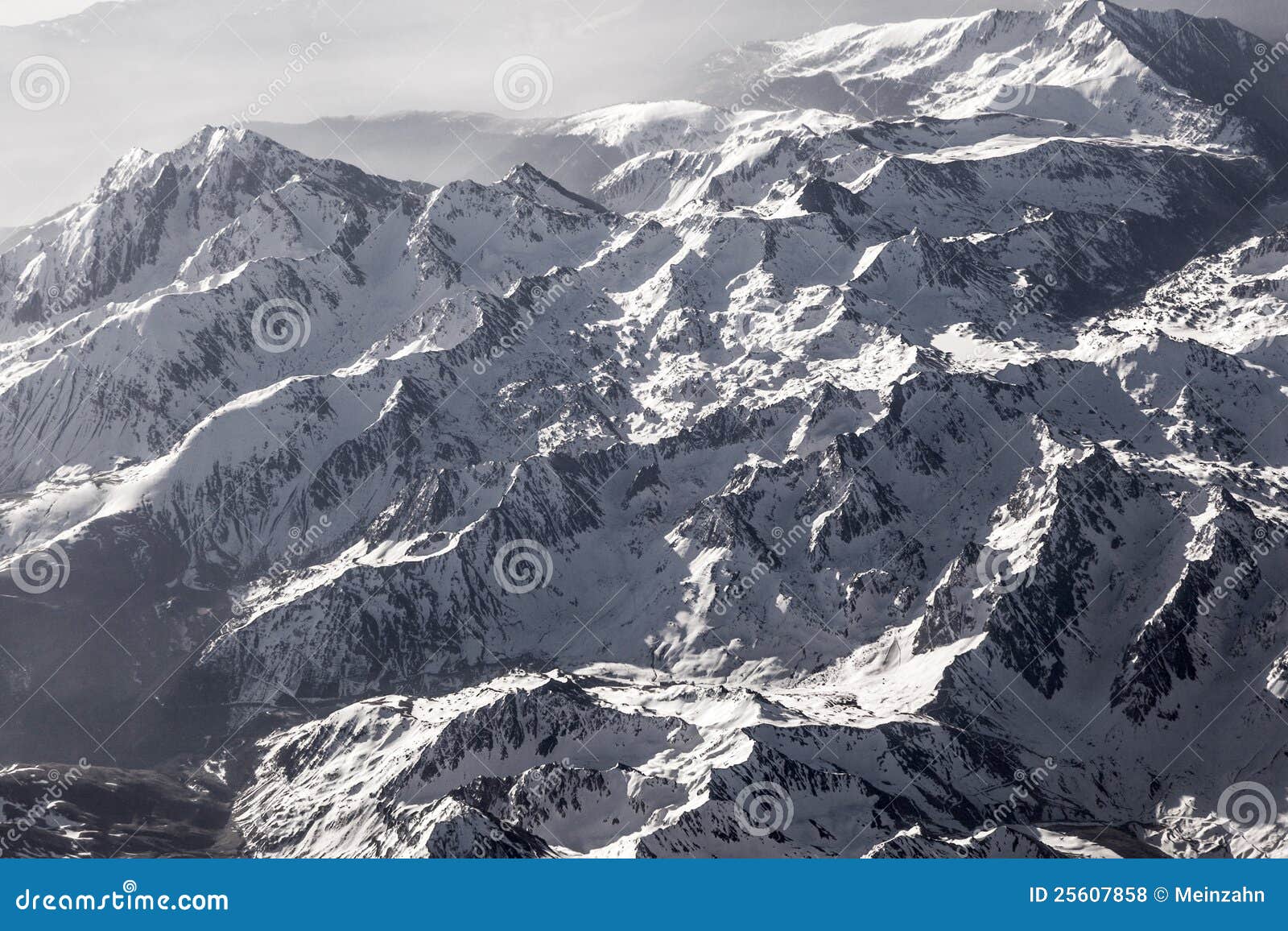 View Over Mountains of the Pyrenees Stock Photo - Image of aircraft ...