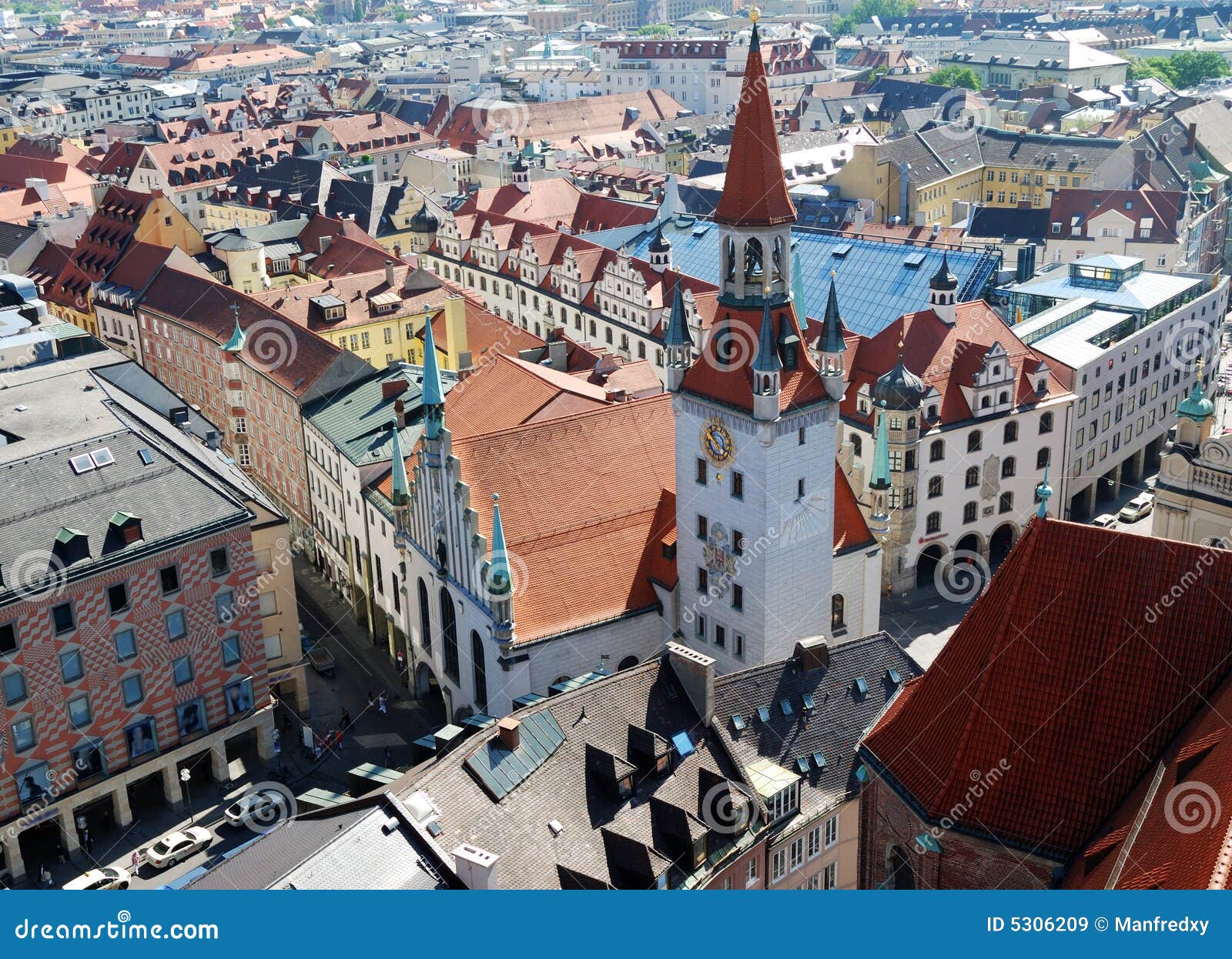 View over munich stock image. Image of overview, buildings - 5306209