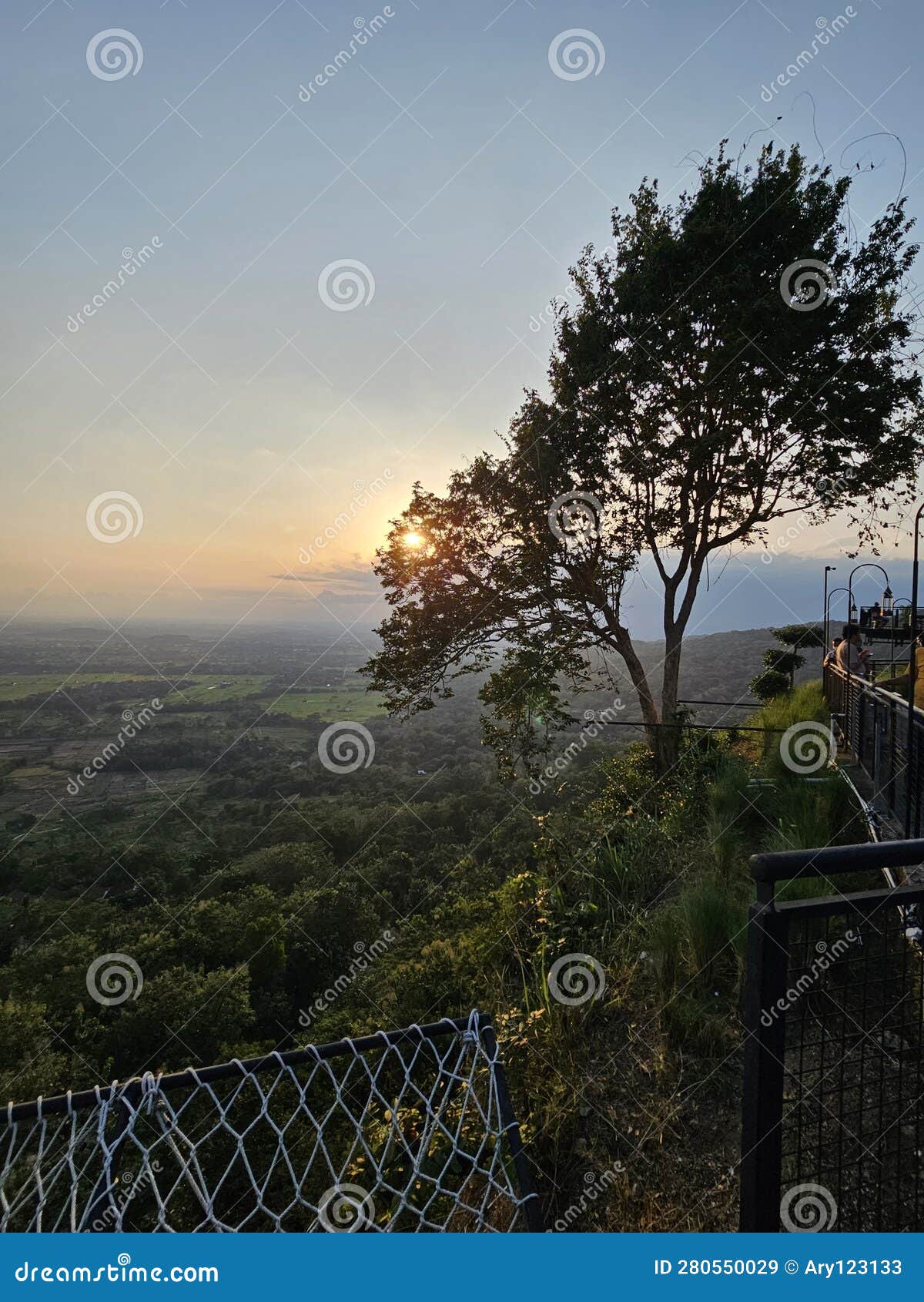 The View Over the Obelix Hill Stock Image - Image of sunrise, plant ...
