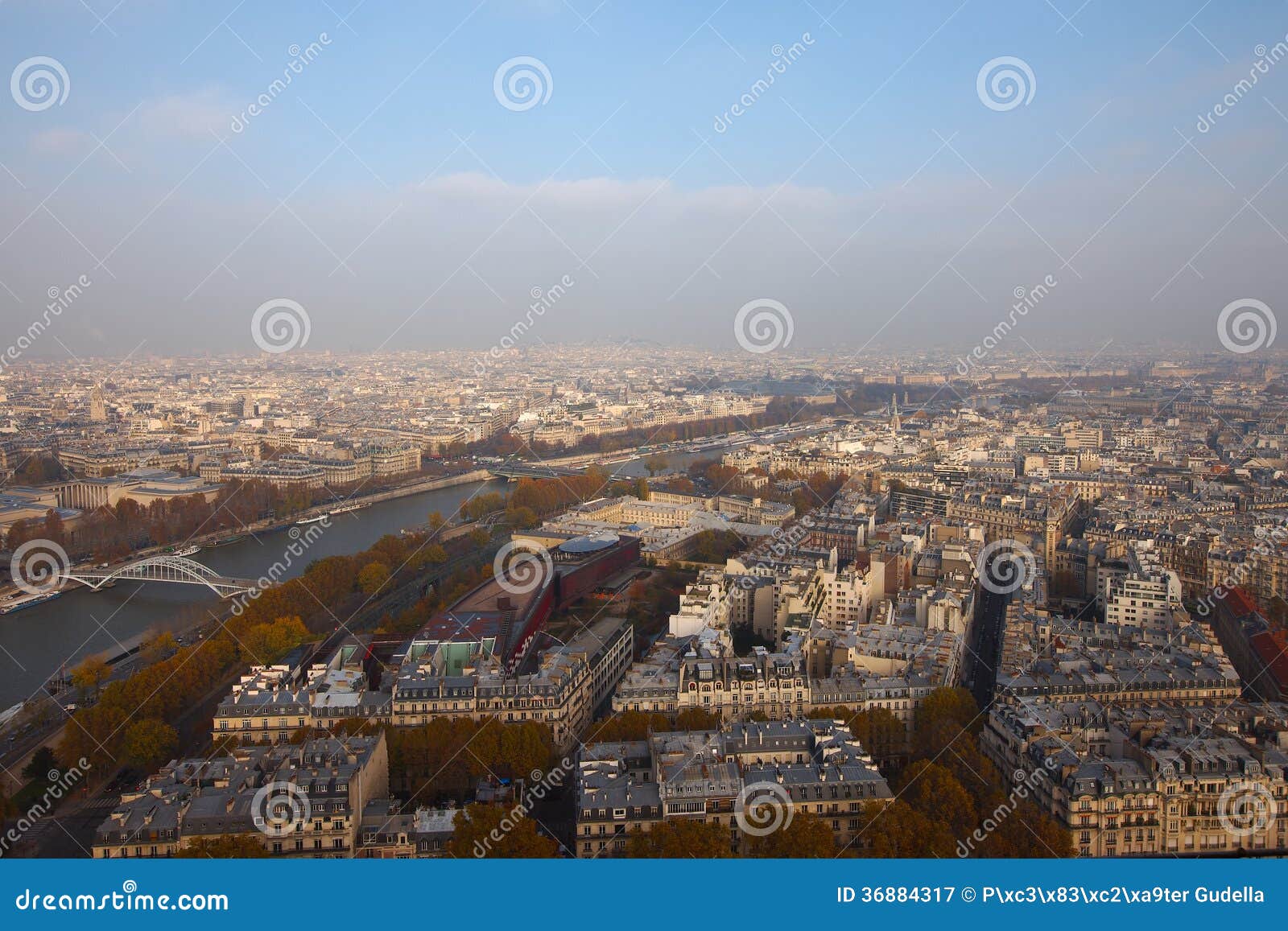 View over Paris stock image. Image of huge, urban, town - 36884317