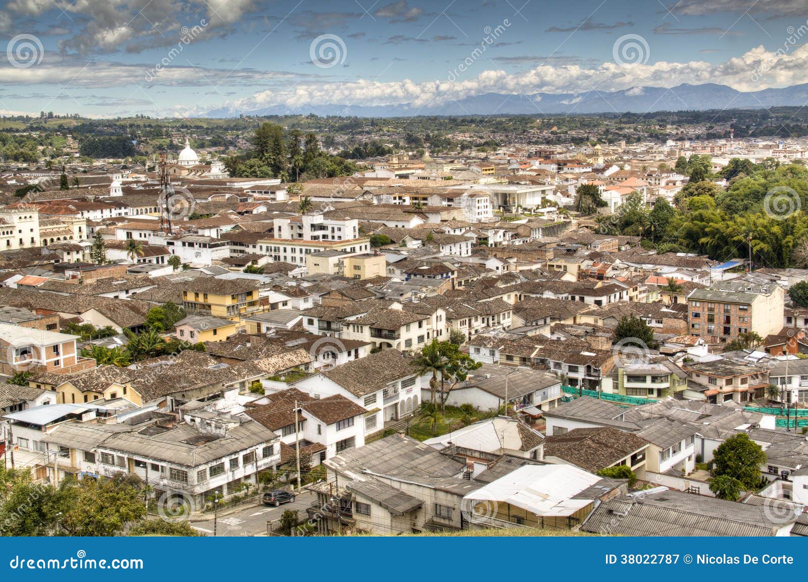 View Over Popayan, Colombia Stock Image - Image of building, travel ...