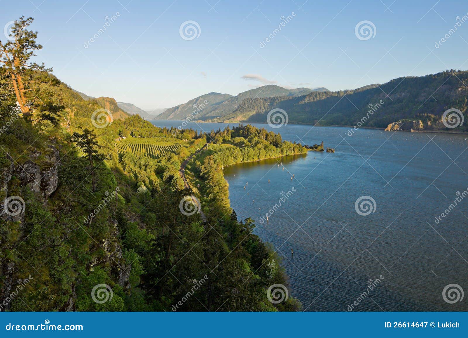 View over river gorge stock image. Image of border, nature - 26614647