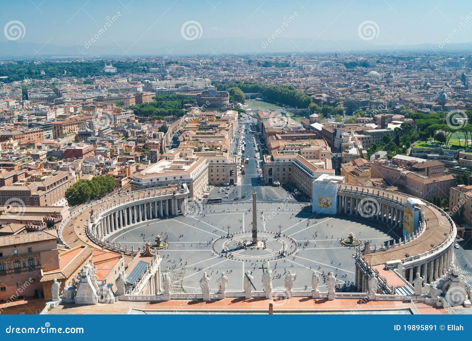 View over Rome stock image. Image of peter, historical - 19895891