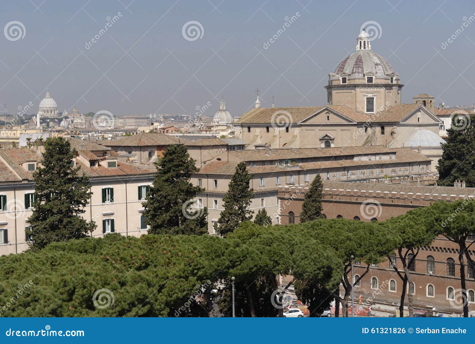 View over Rome stock photo. Image of outdoor, building - 61321826