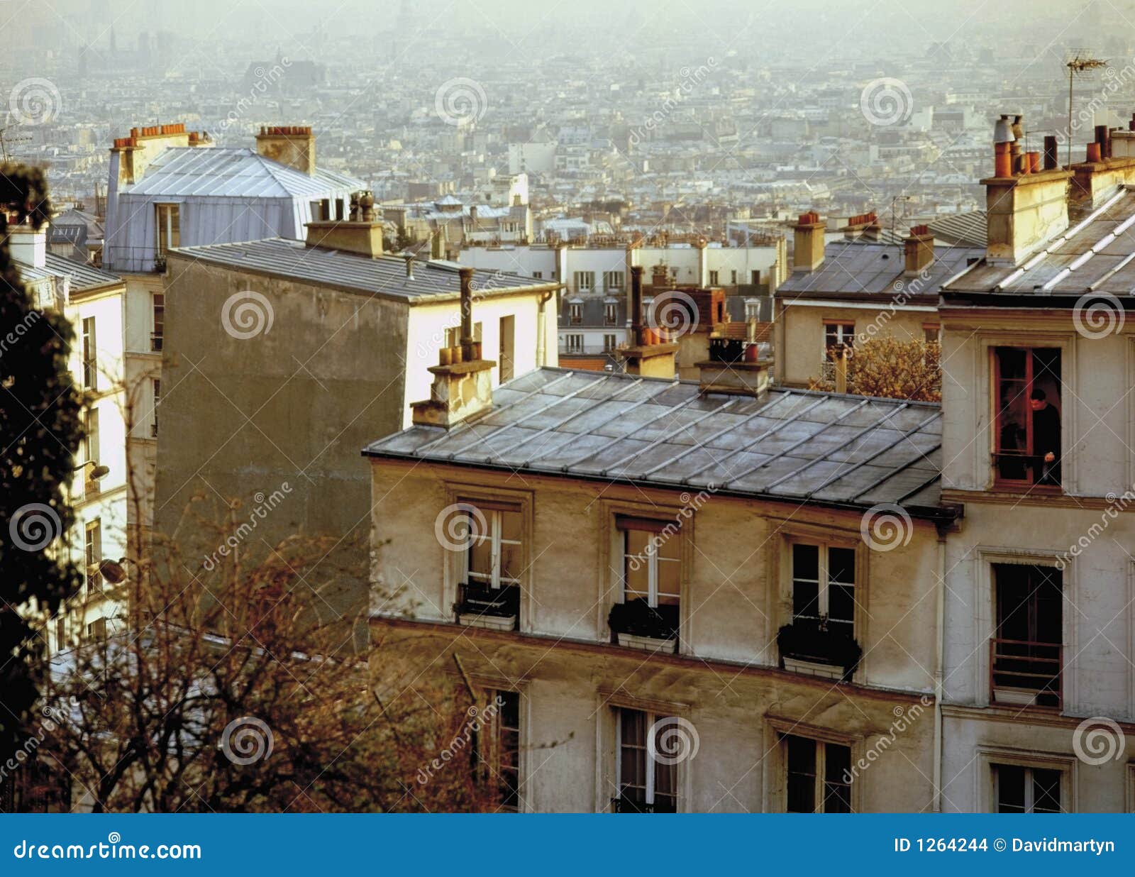 View Over the Rooftops of Paris France Stock Photo - Image of city ...