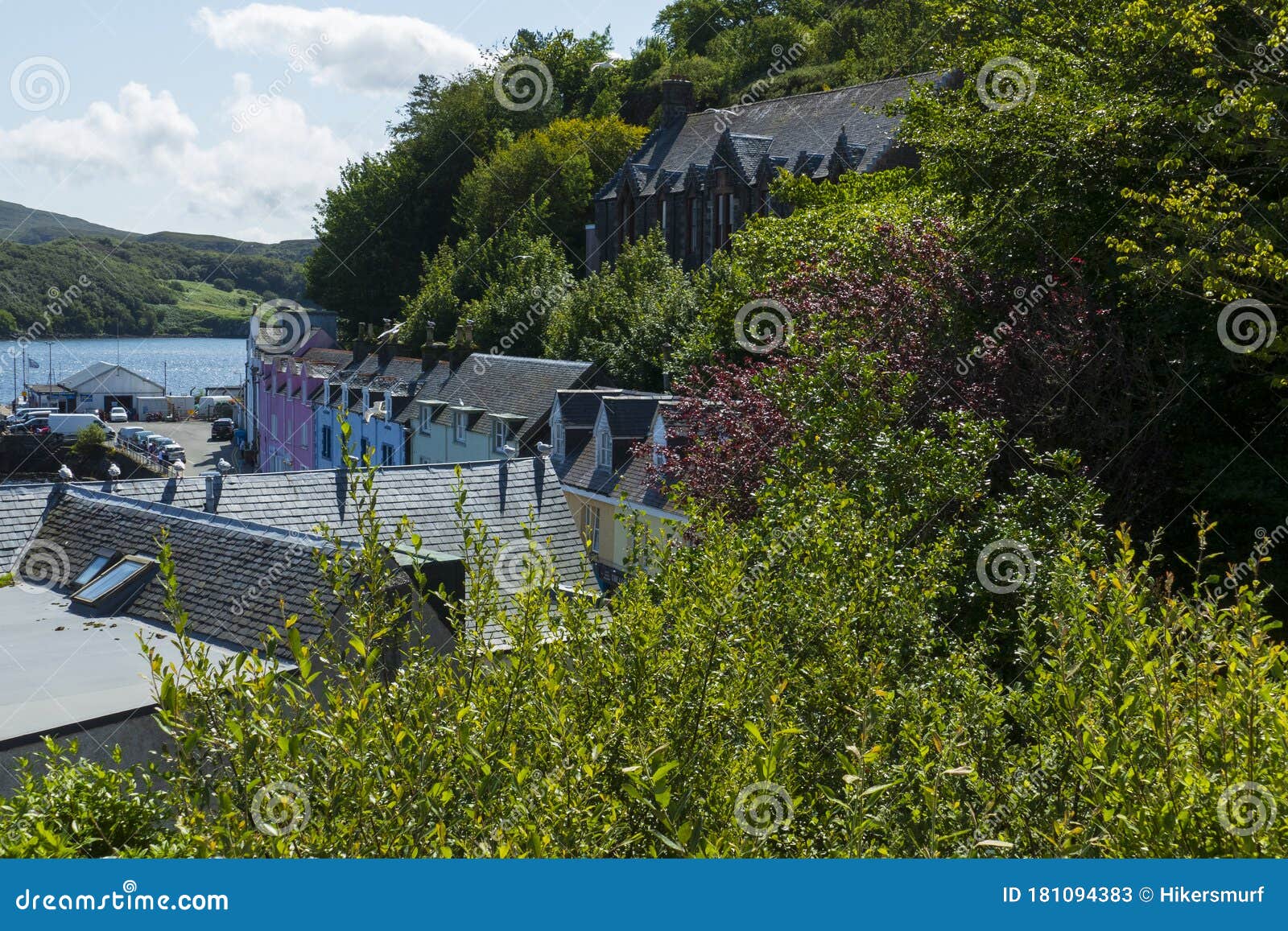 View Over the Rooftops To Portree Harbour, Isle of Skye Stock Image ... View Over the Rooftops To Portree Harbour, Isle of Skye Stock Image ...