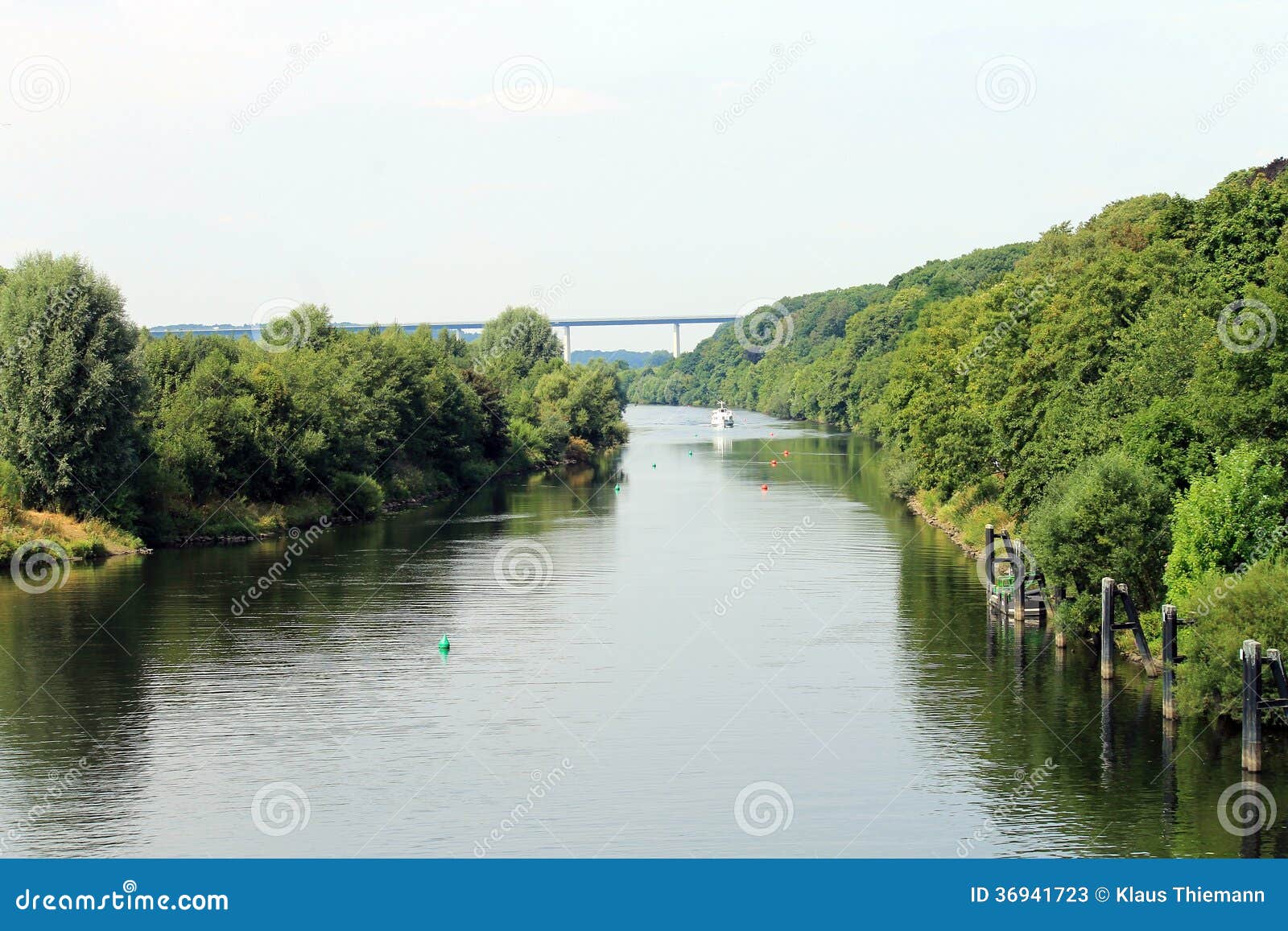 View Over the Ruhr at Kettwig Stock Image - Image of germany, trees ...