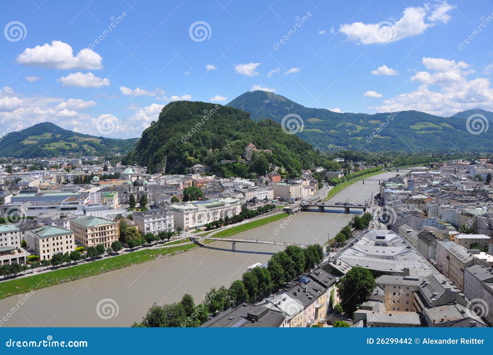 View Over Salzburg, Austria Stock Photo - Image of european, city: 26299442