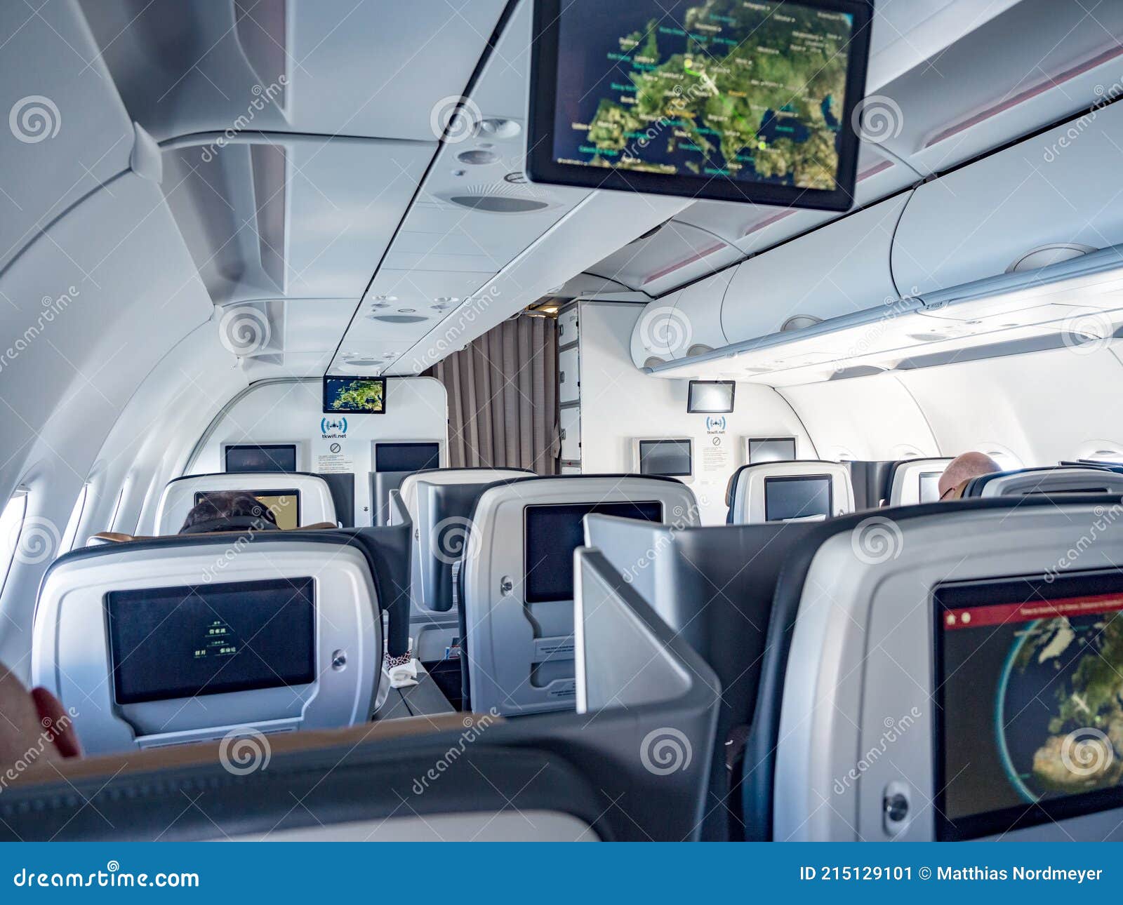 Inside an First Class Aeroplane Editorial Photo - Image of plane, cabin ...