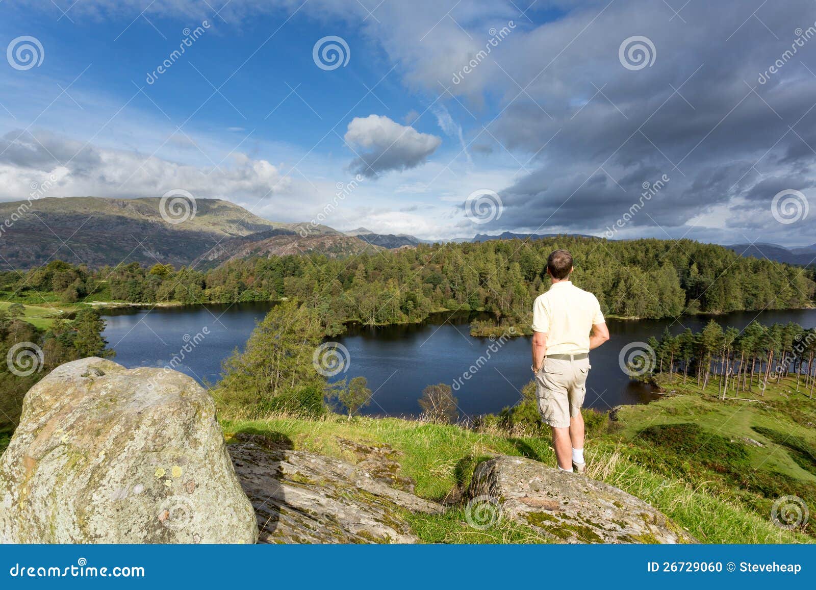 View Over Tarn Hows in English Lake District Stock Photo - Image of ...