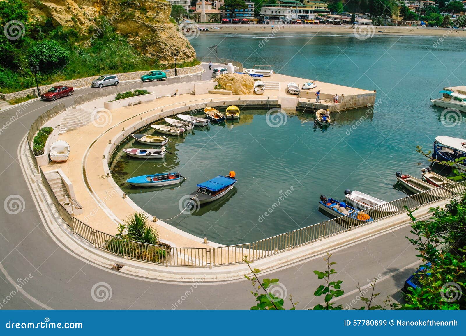 View Over Ulcinj Harbour, Montenegro Stock Image - Image of scenic ...