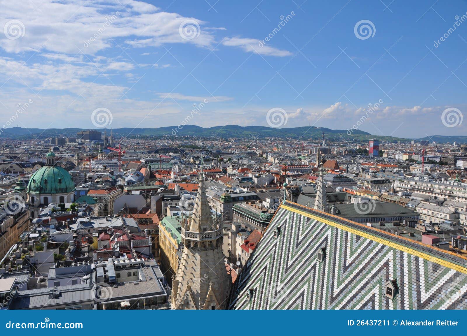 View over vienna, austria stock image. Image of austria - 26437211