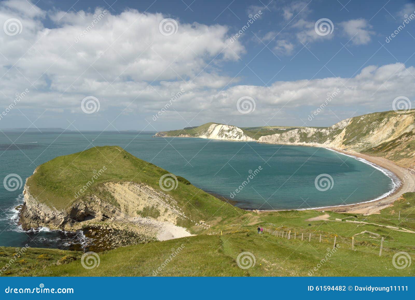View Over Worbarrow Bay, Dorset Stock Photo - Image of britain ...