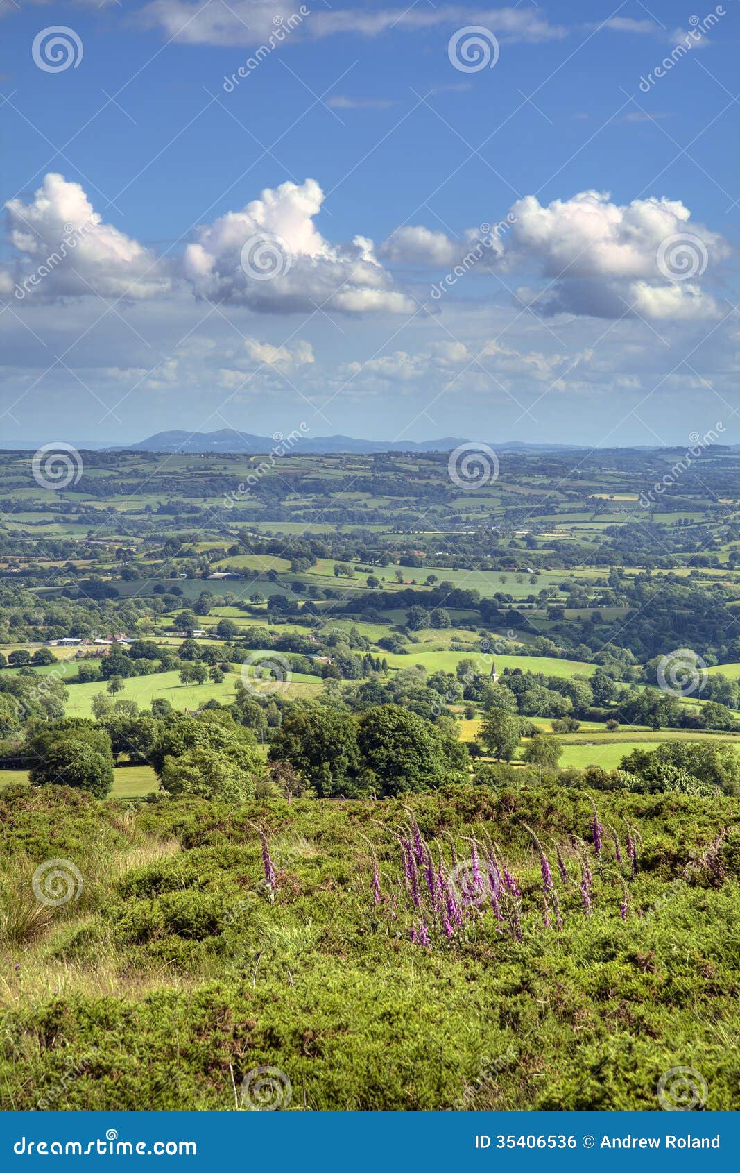 View over Worcestershire stock photo. Image of british - 35406536