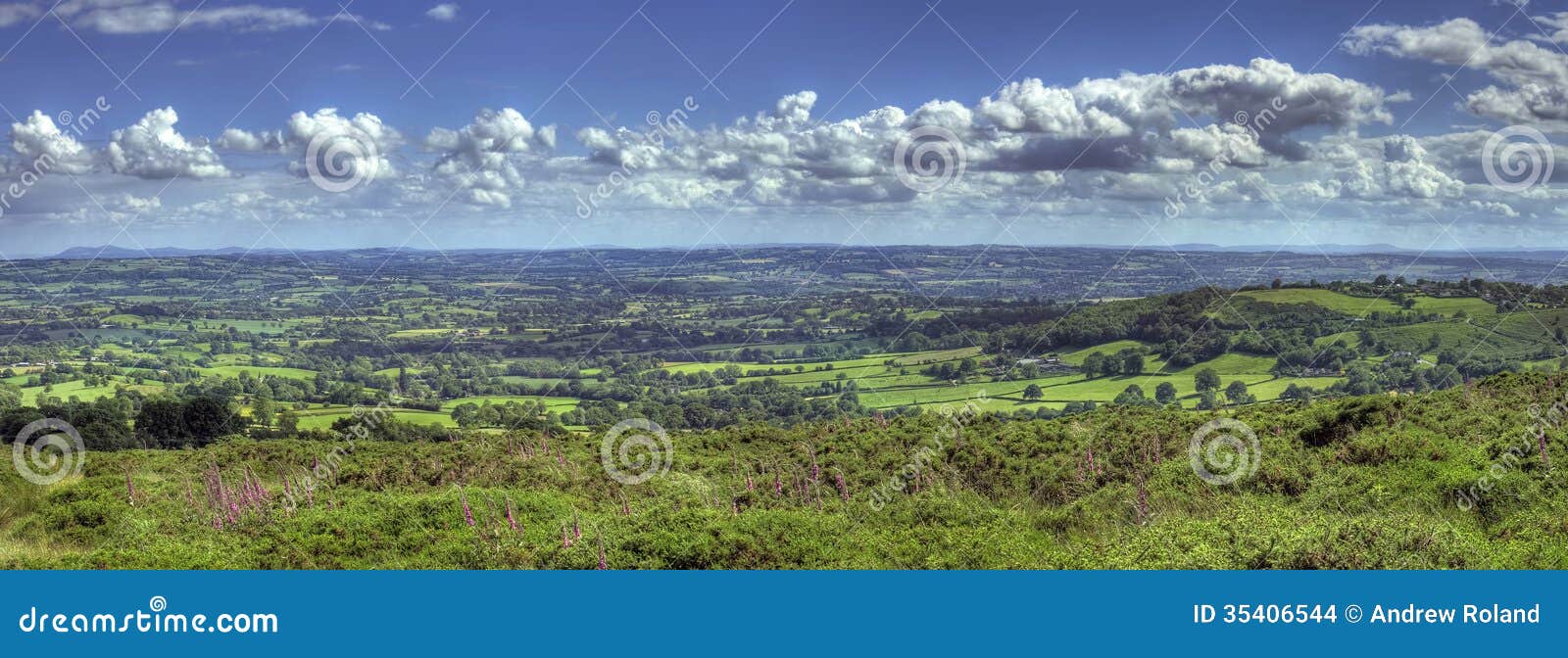 View over Worcestershire stock photo. Image of panorama - 35406544