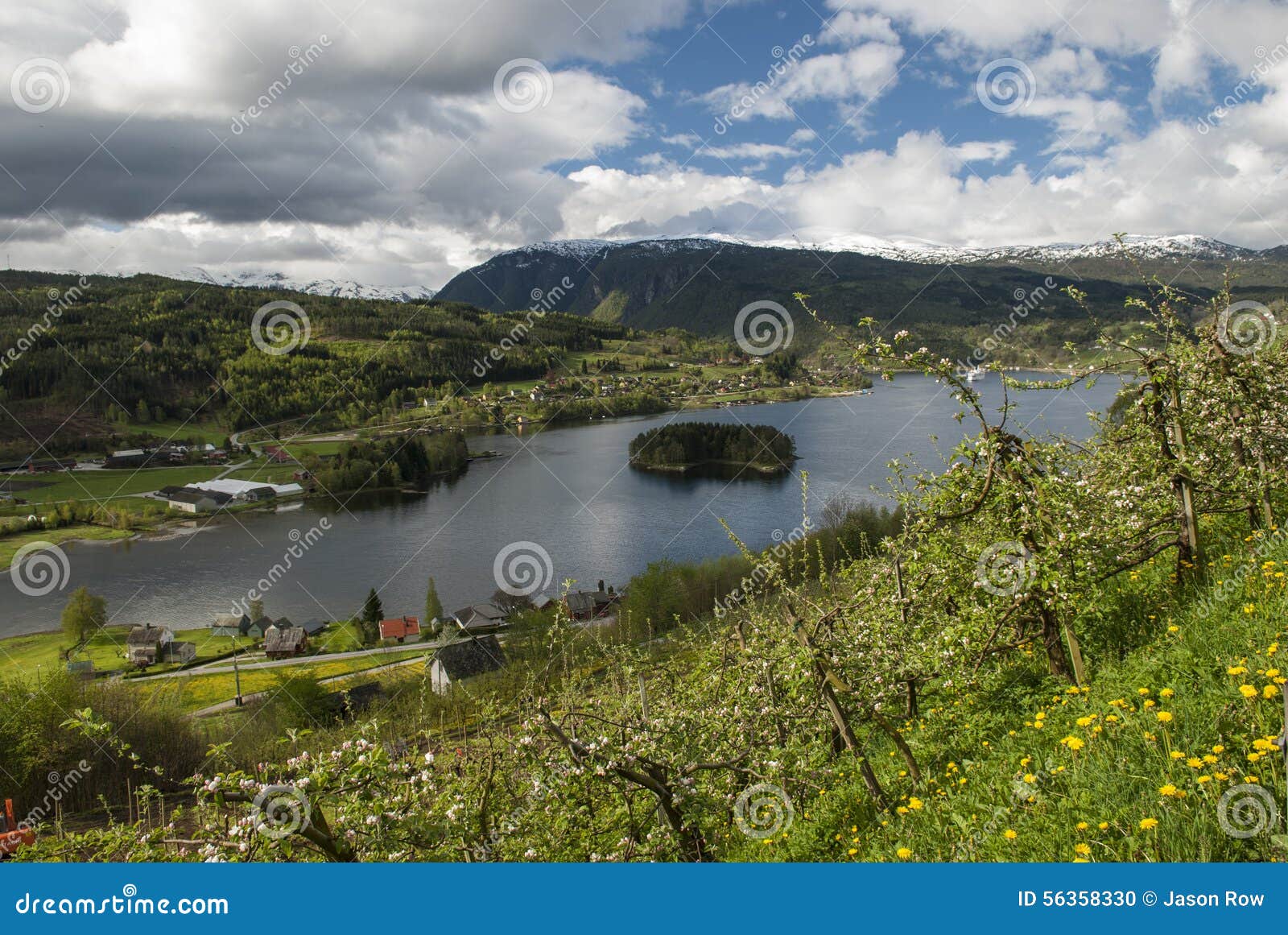 Hardangerfjord, Ulvik Royalty-Free Stock Photo | CartoonDealer.com ...