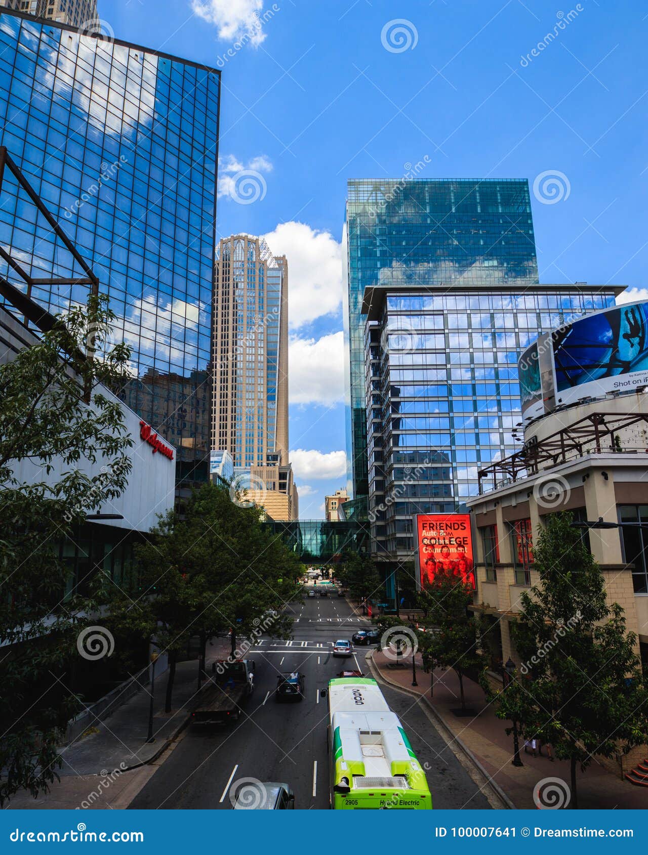 Downtown Charlotte editorial photo. Image of travel - 100007641