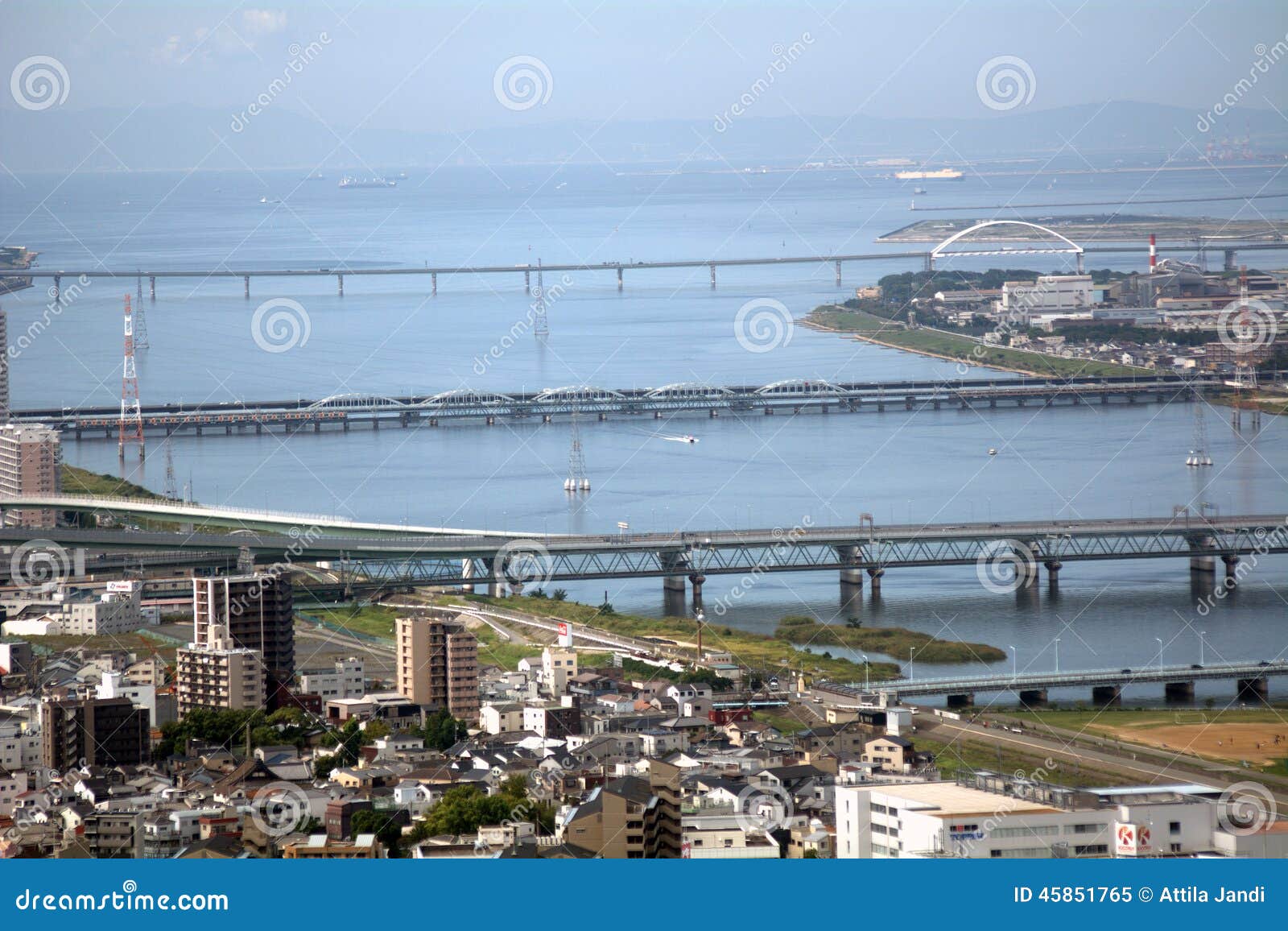 View of the Pacific Ocean, Osaka, Japan Editorial Image - Image of ...