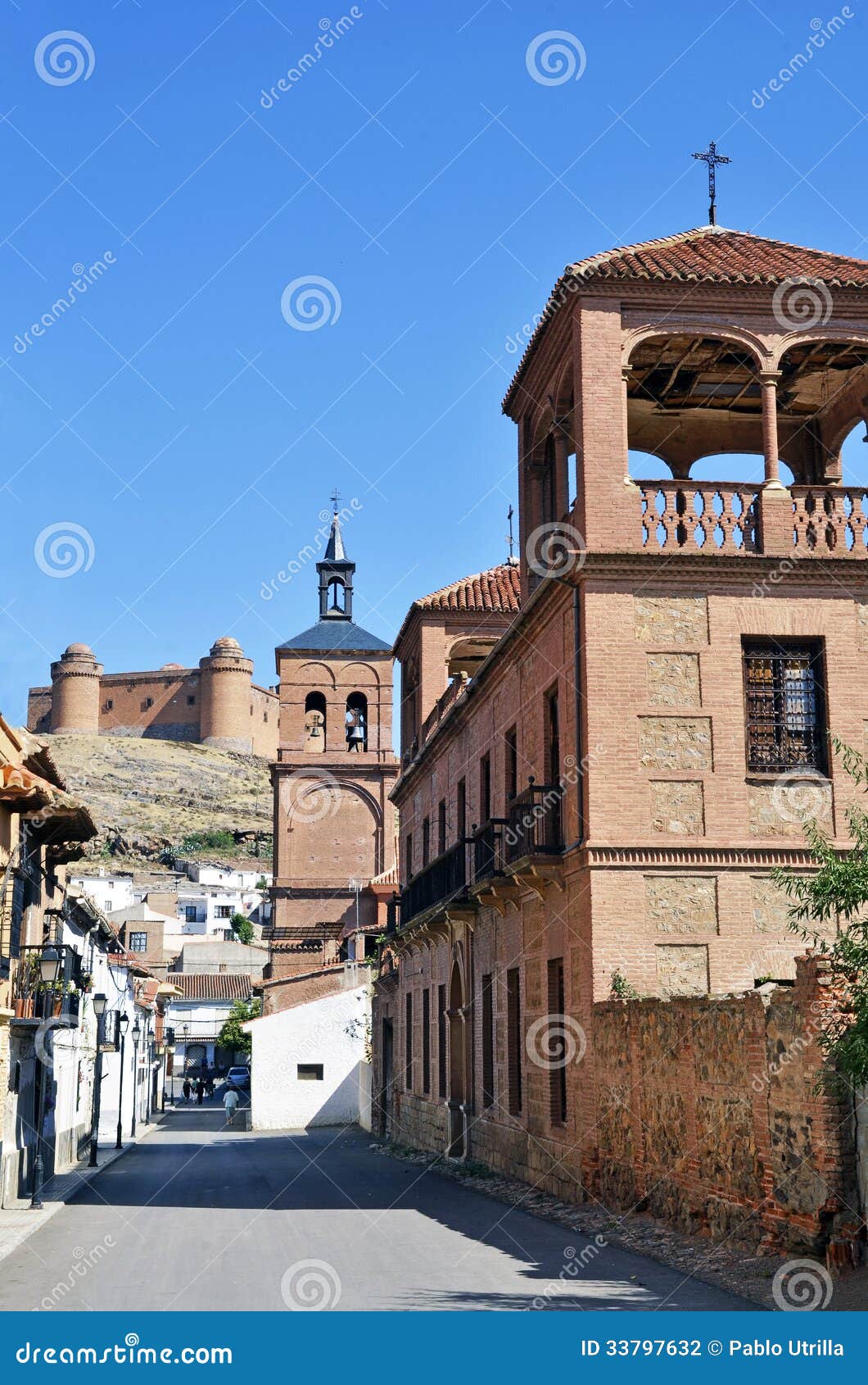 View Palace, Church and Castle Calahorra Stock Photo - Image of ...
