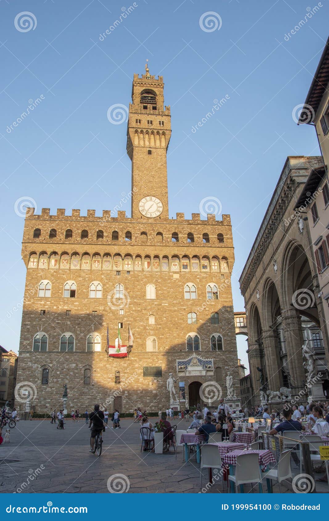 View of Palazzo Vecchio in Florence Editorial Image - Image of ...