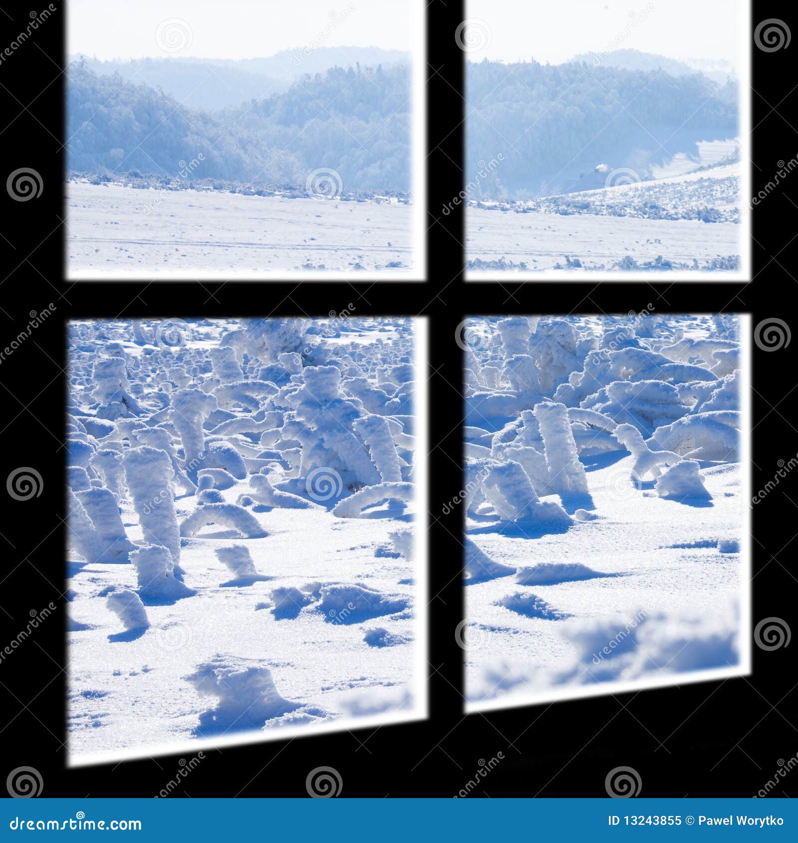 View through paned window stock image. Image of fresh - 13243855