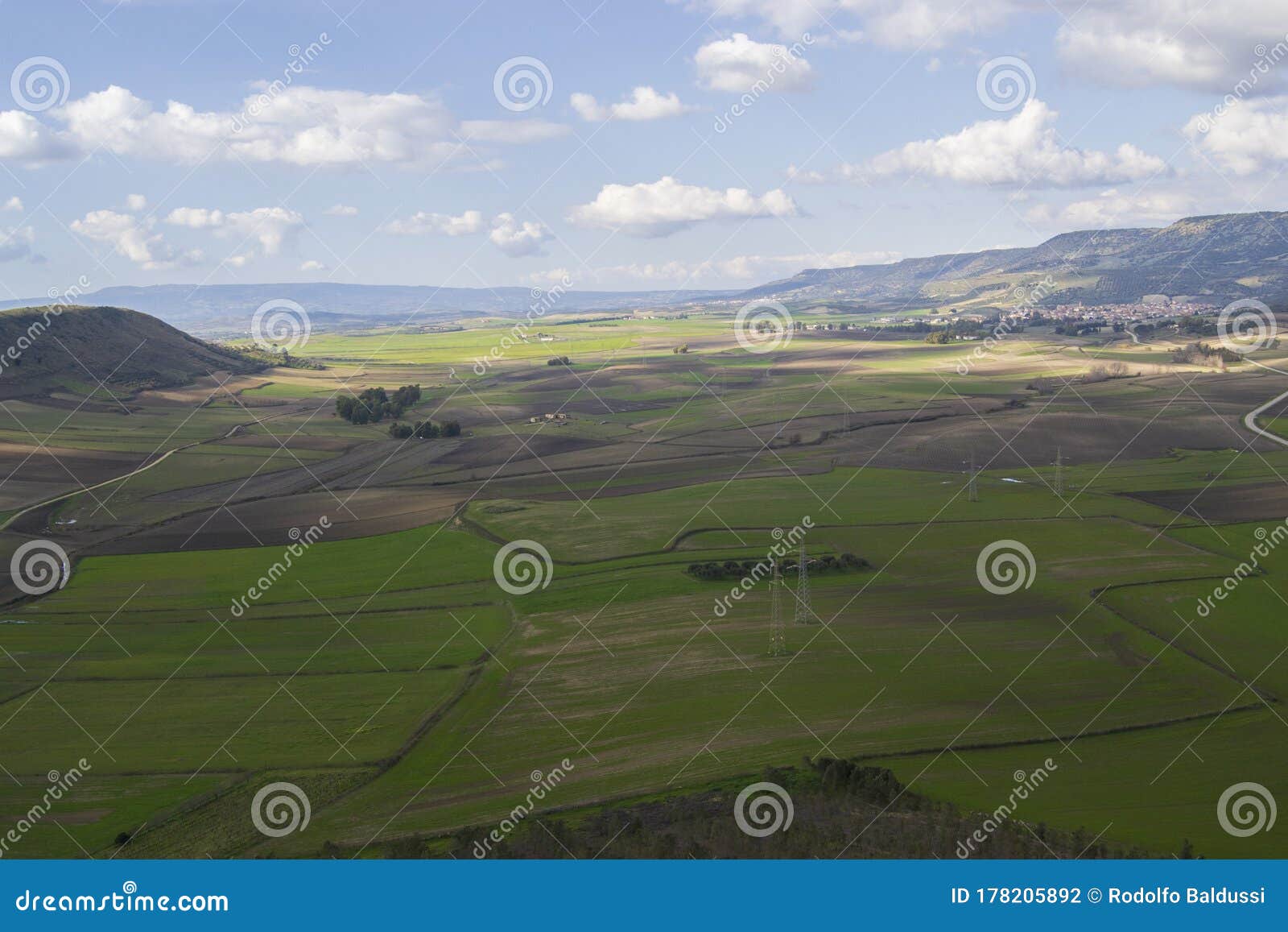 View of Panorama from Castle of Las Plassas Stock Photo - Image of ...