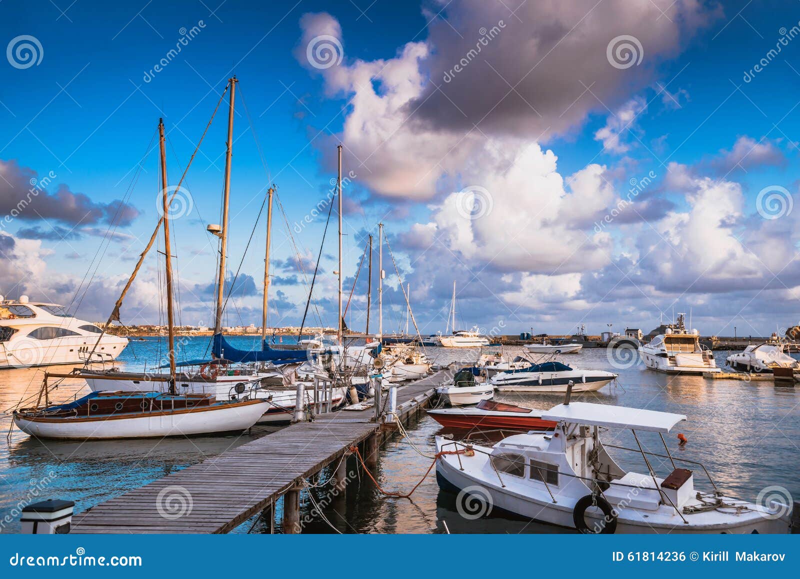 View of Paphos Harbour. Cyprus Stock Photo - Image of fishing, harbour ...